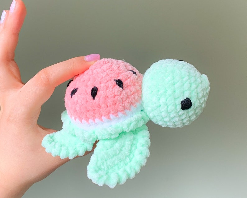 Crochet Turtle Plush Toy Pastel Turtle Toy Small Turtle - Etsy