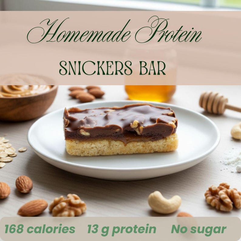 FITNICKS Homemade Protein Snickers Bar Recipe - Guilt-free Indulgence ...