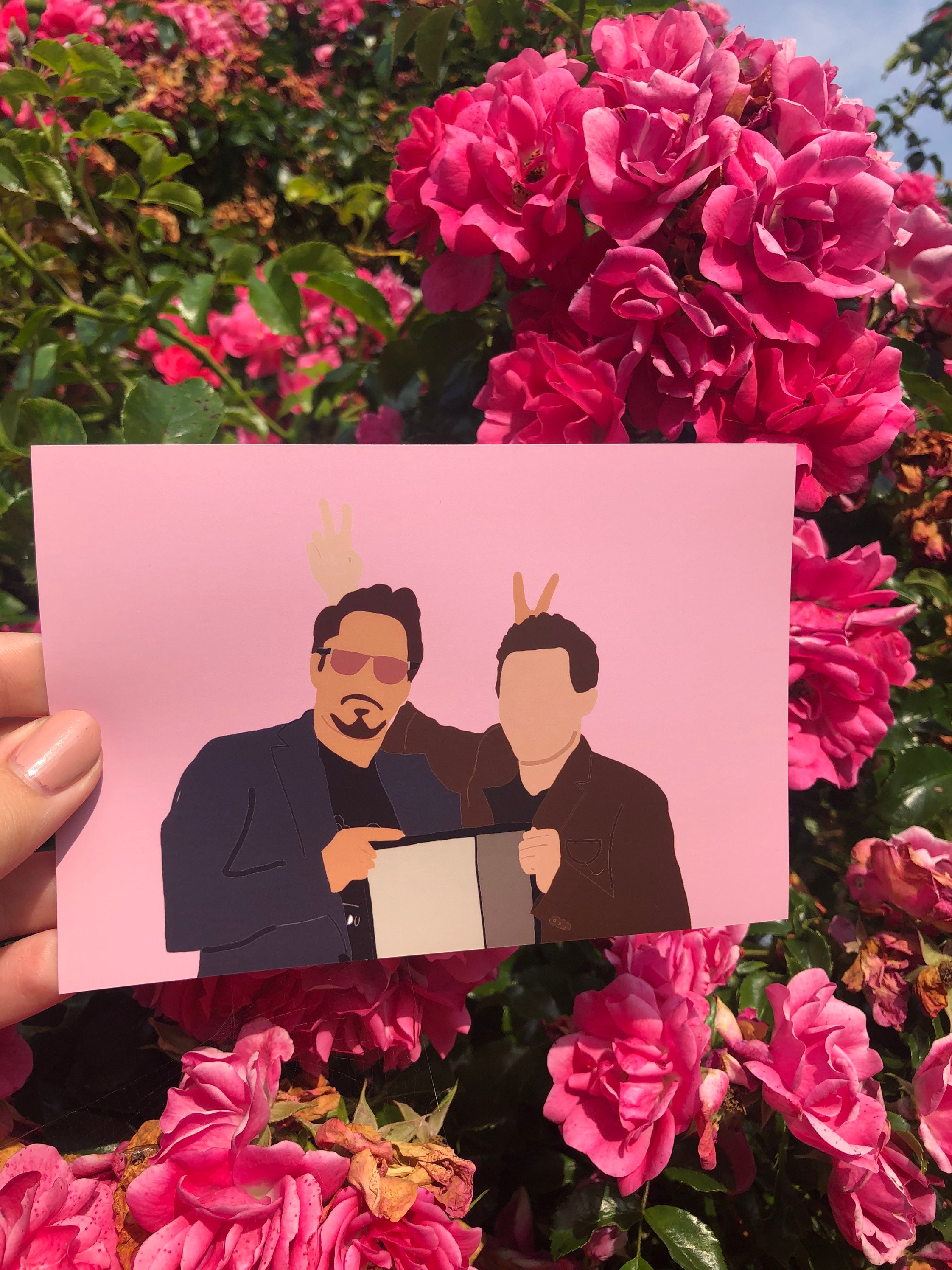 Marvel Tony and Peter Print | Etsy