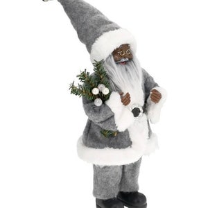 African American/ Black Santa Figurine - Etsy
