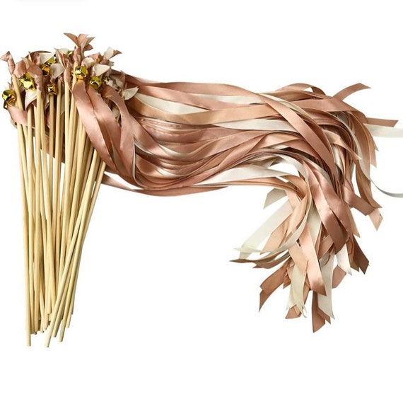 30pk Wedding Ribbon Wands | Etsy