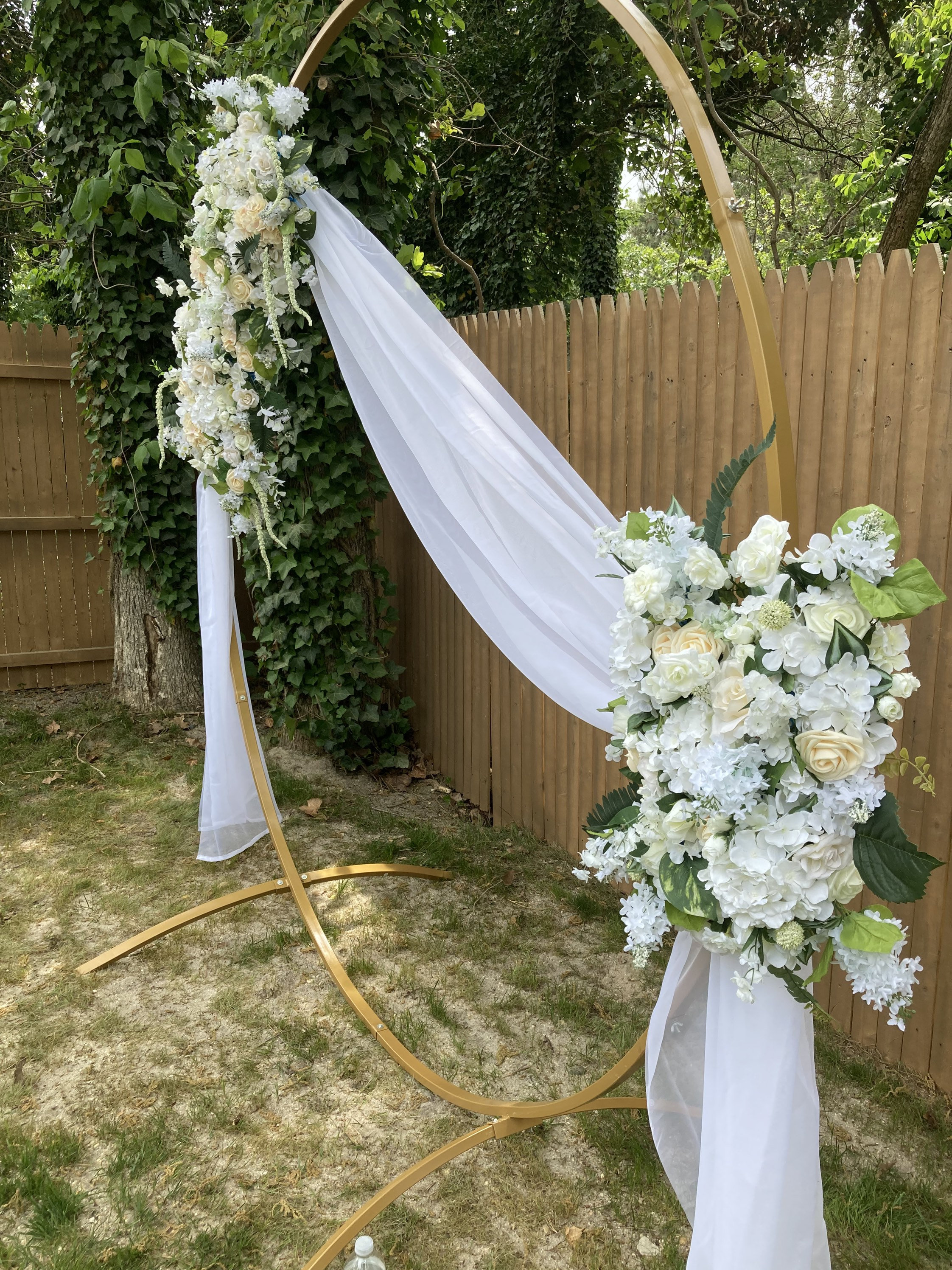 HTX RENTAL Gold Round Backdrop - Etsy