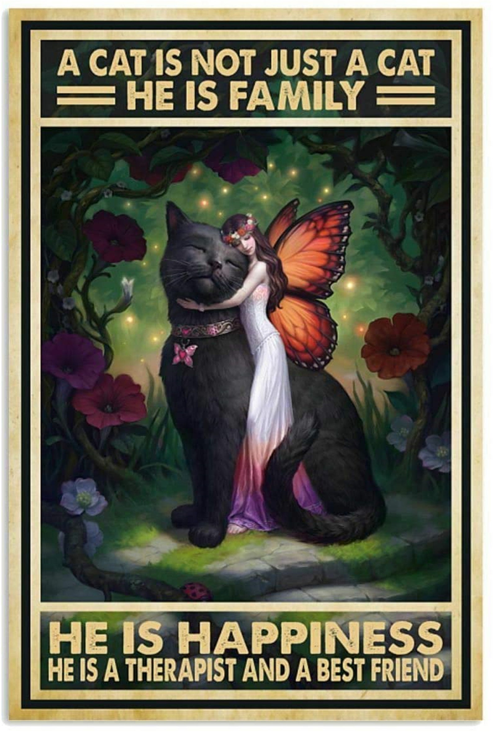 Metal Tin Sign A Cat is Not Just A Cat He is Family He is - Etsy UK