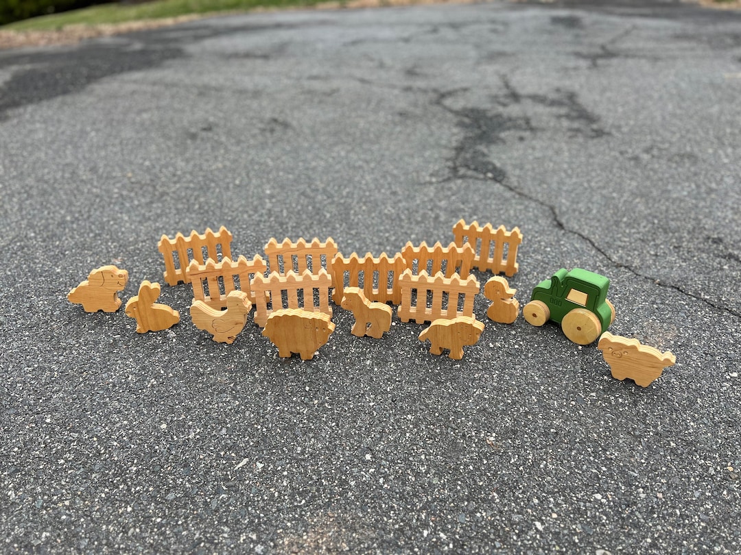 Farm Blocks & Tractor - Etsy