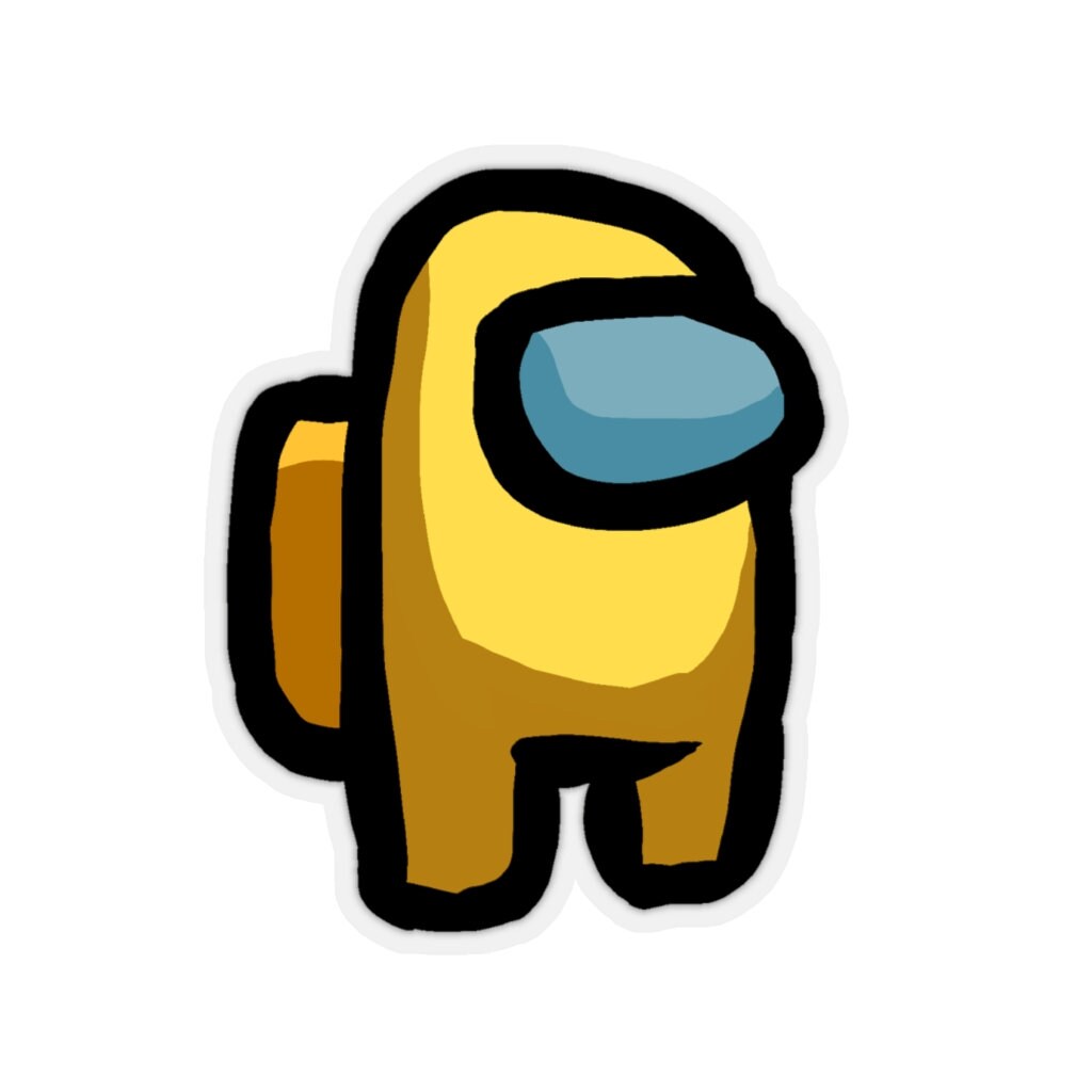 Among Us Crewmate Sticker Yellow | Etsy