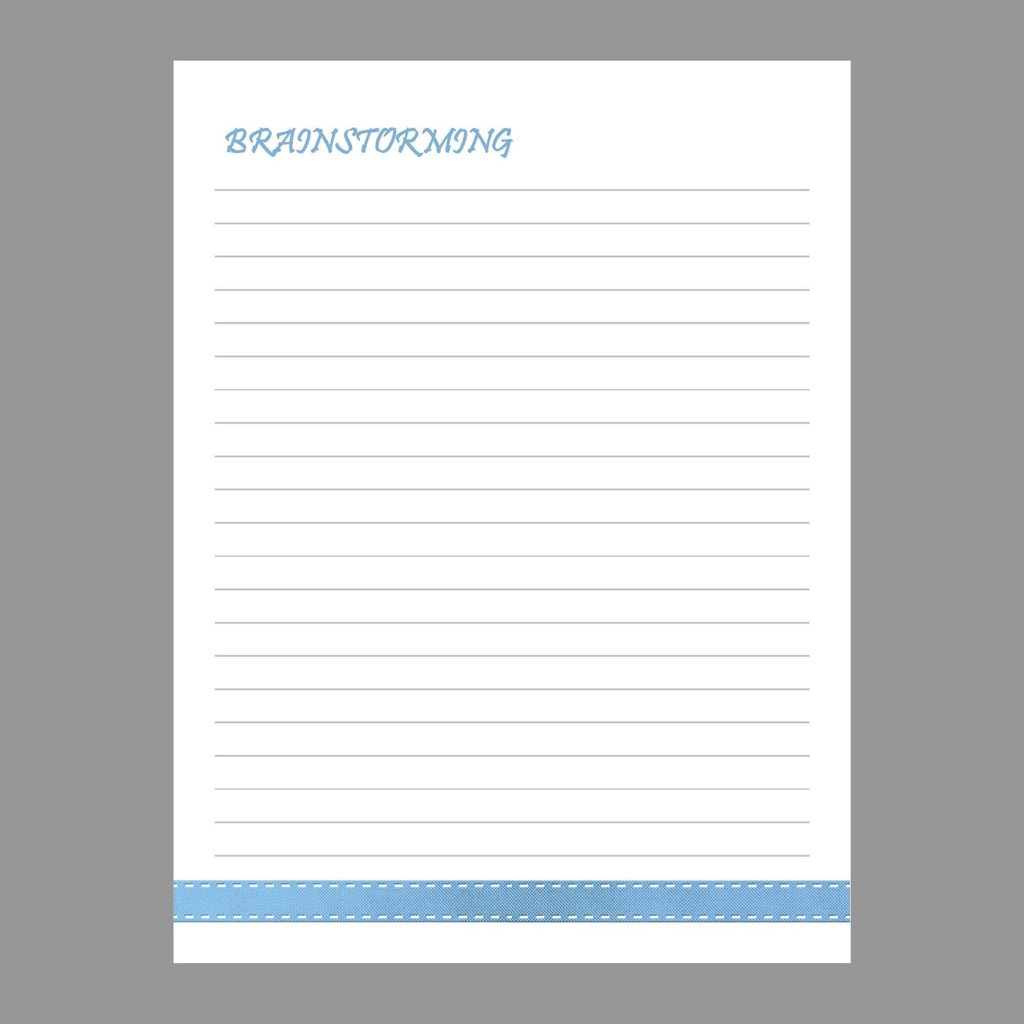 Gold Ribbon Journal Pages for Writers - Etsy