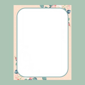 Pink Rose Writing Paper - Etsy