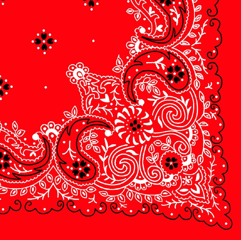 Digital Bandana Print 2 Sizes Downloadable Printable Paper Backgrounds ...