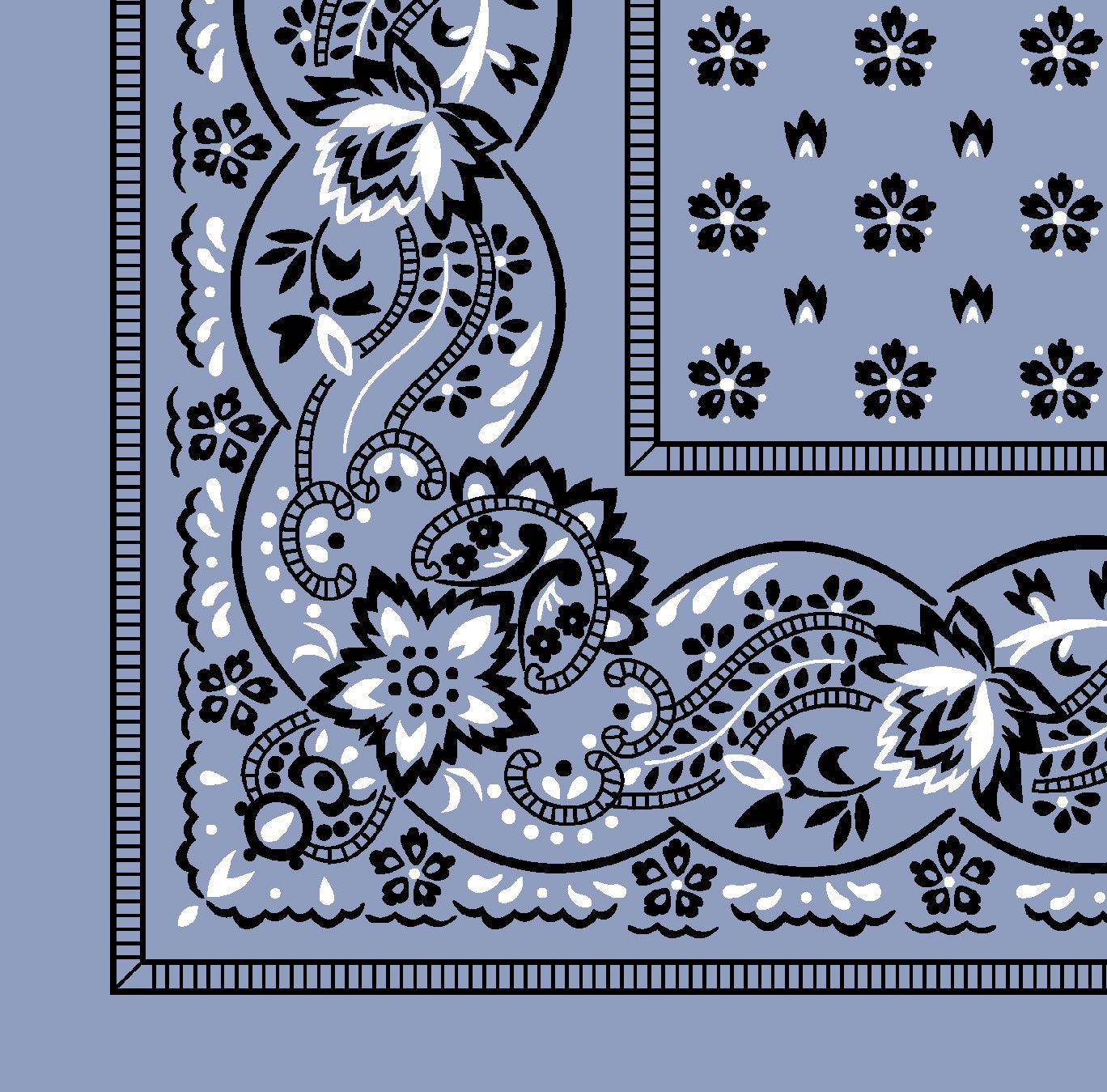 Digital BANDANA Party Paper Craft Paper Print Placemat Cards Party ...
