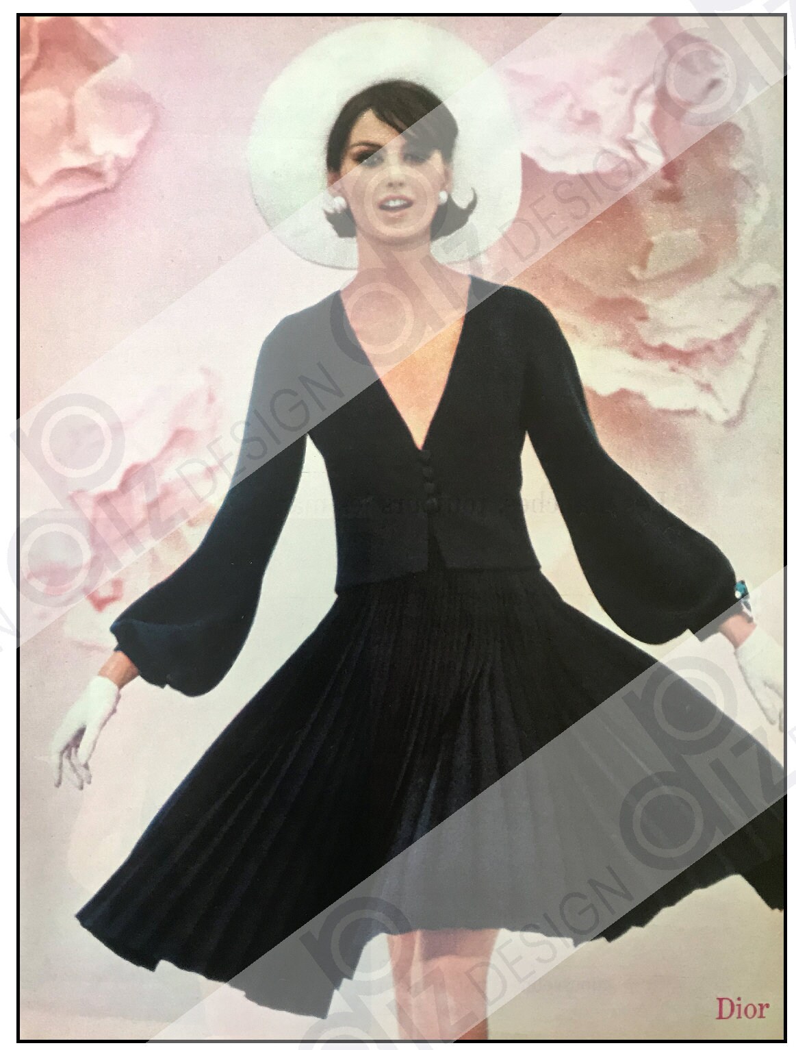 1960s Digital FASHION ADS 1964 French Elle Magazine Instant Download - Etsy