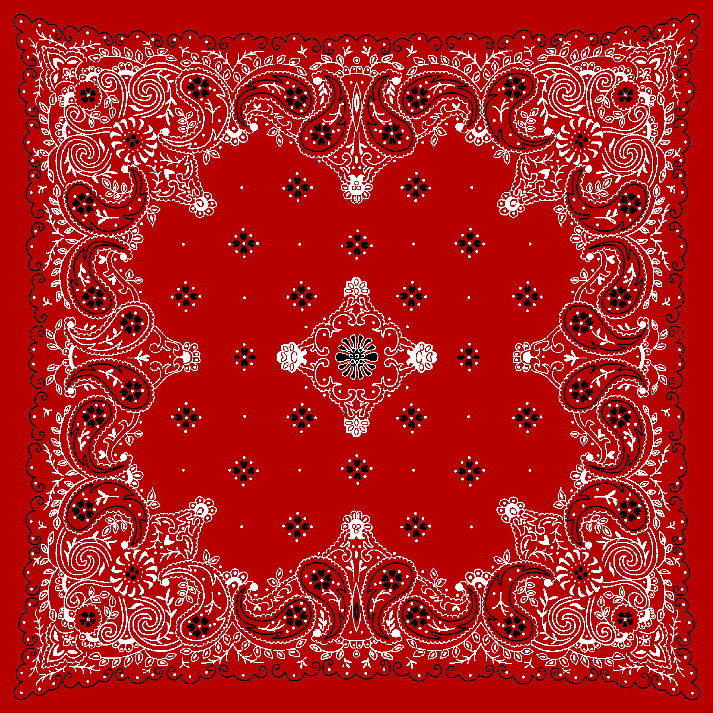 Digital Bandana Print Party Paper Craft Paper Western Paper Cards ...