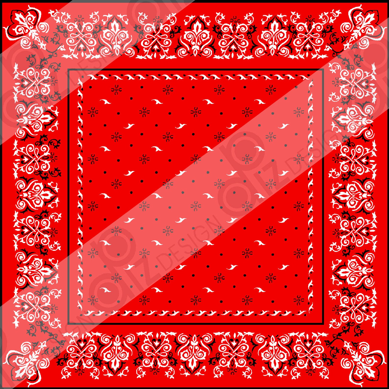 Digital Bandana Print Party Paper Craft Paper 3 Sizes Papers Cards ...