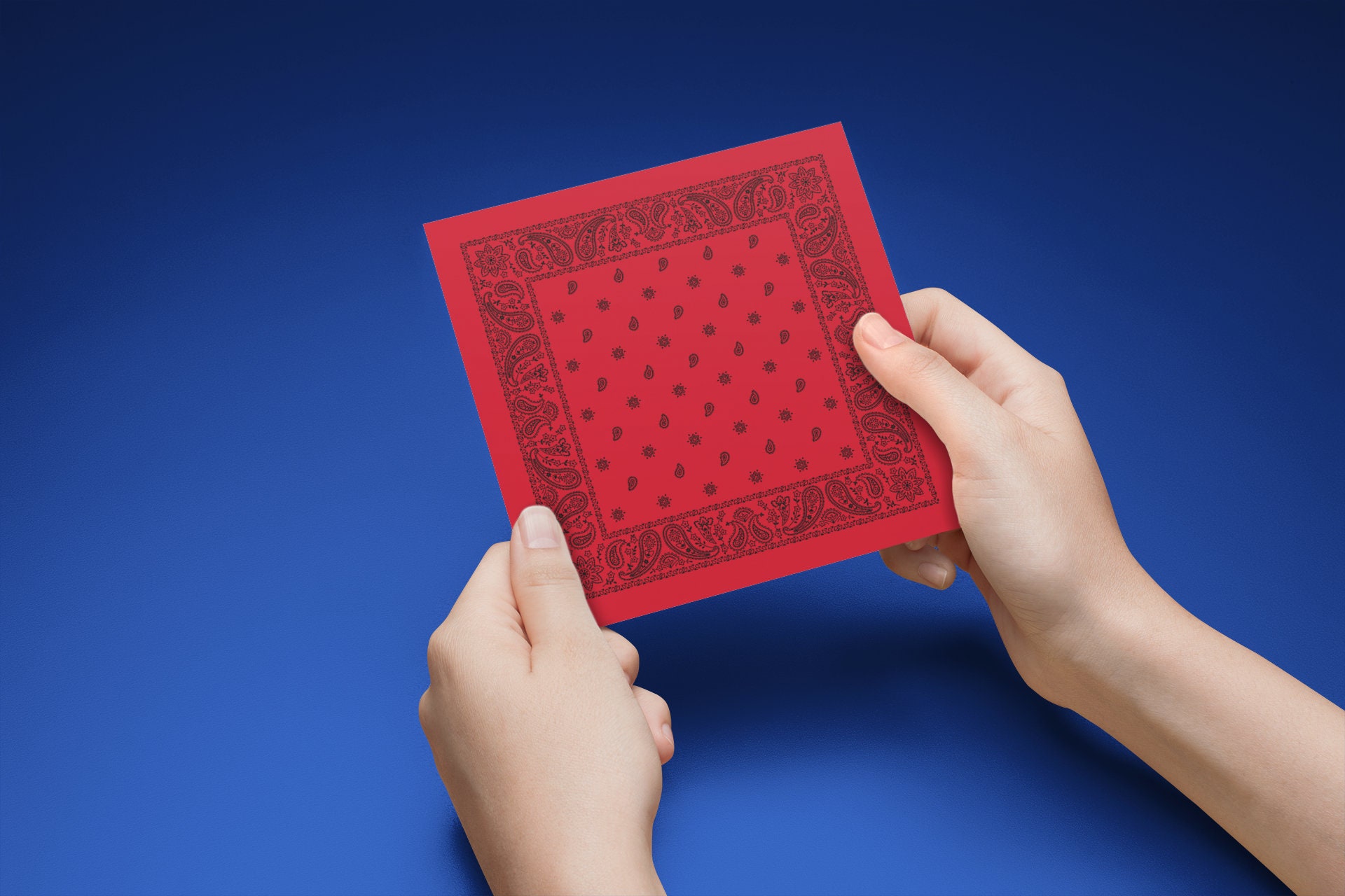 Digital Bandana Print Party Paper Craft Paper Cards Notebook Easy ...