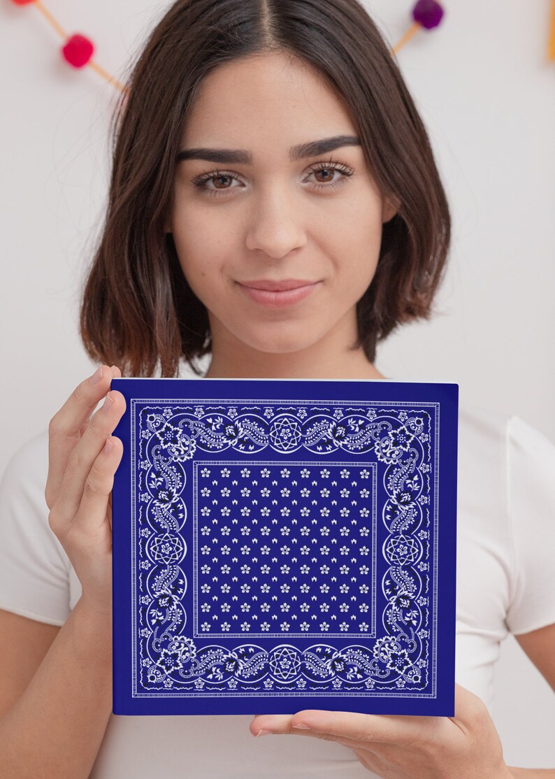 Digital BANDANA Party Paper Craft Paper Print Placemat Cards Party ...