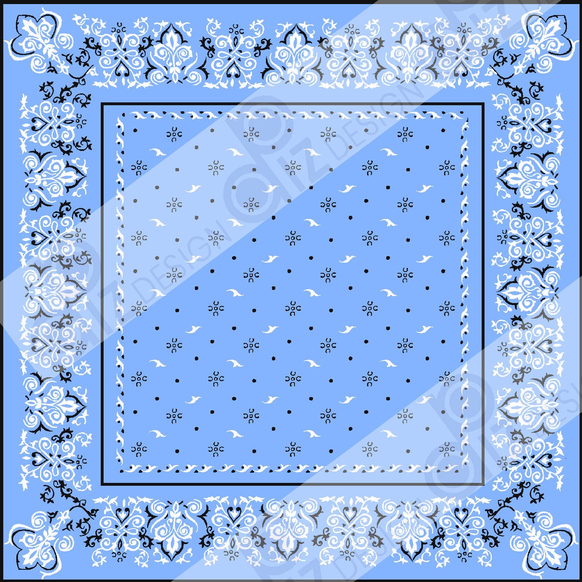 Digital Bandana Print Party Paper Craft Paper 3 Sizes Papers Cards ...