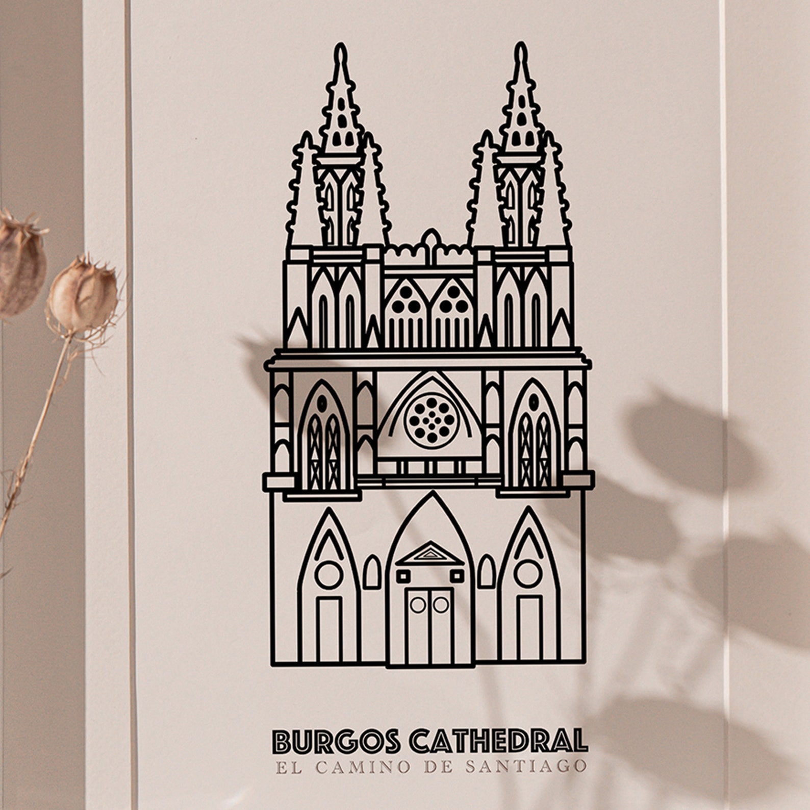 Catedral de Burgos España PNG imprimible JPG archivo SVG - Etsy España