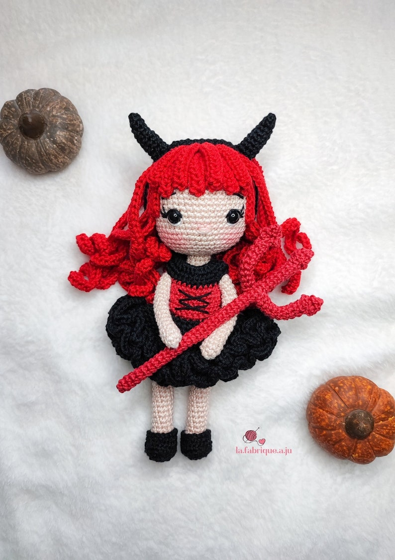 Pattern/crochet Pattern PDF Doll Cali the Devil devil Amigurumi - Etsy