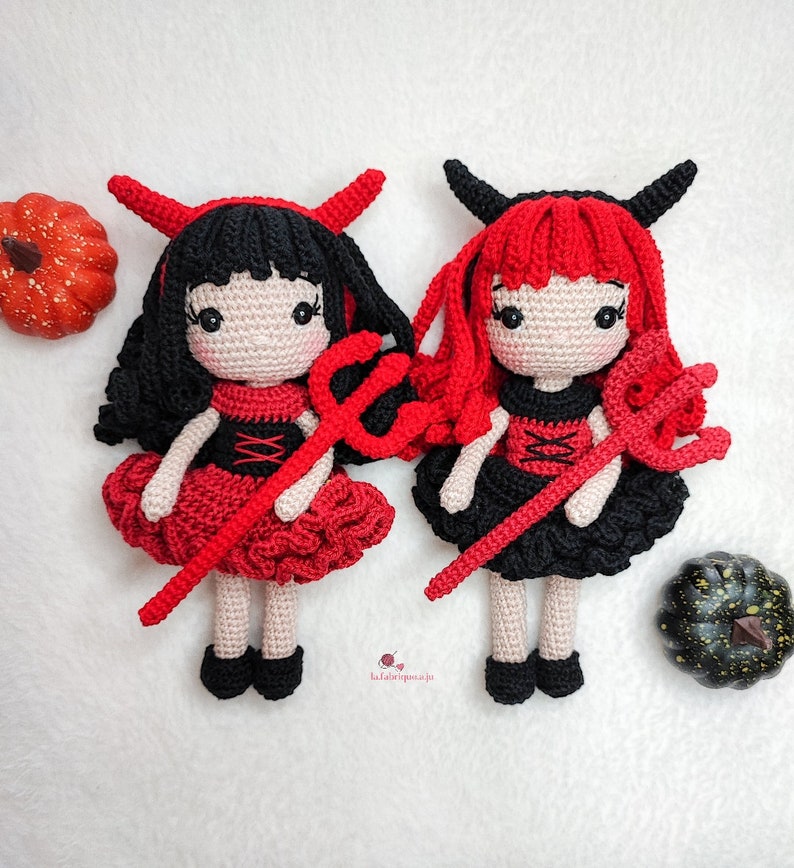 Pattern/crochet Pattern PDF Doll Cali the Devil devil Amigurumi - Etsy