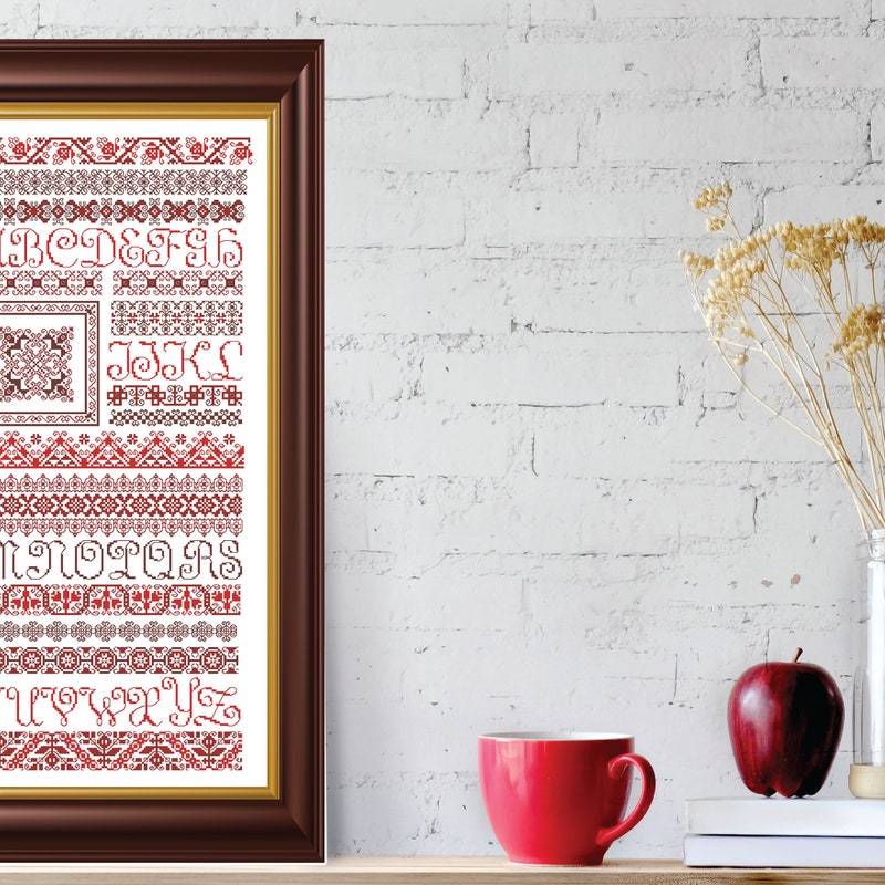 Cross Stitch Sampler - Etsy