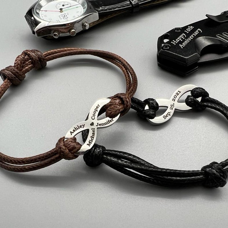 Mens Infinity Bracelet - Etsy