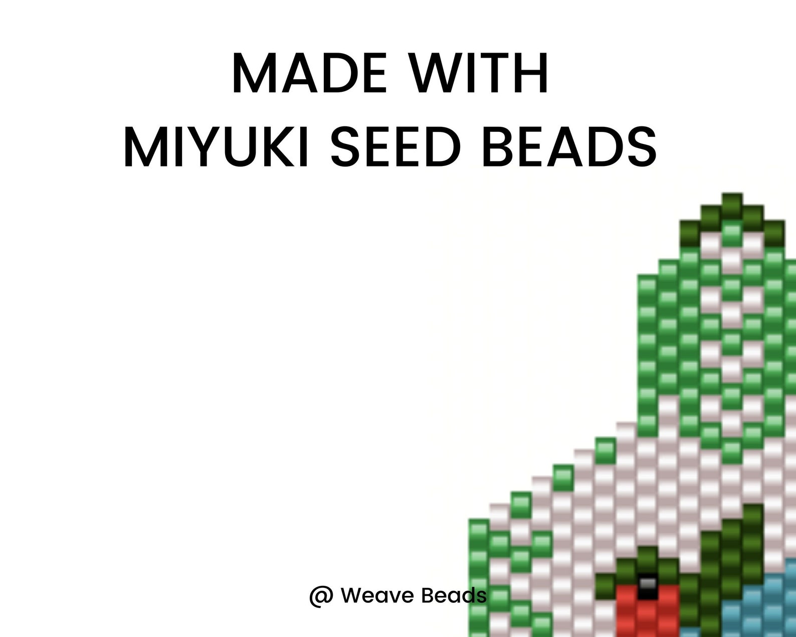 Bird Bead Earrings Pattern, Seed Bead Pendant Earrings, Dangle Bead ...