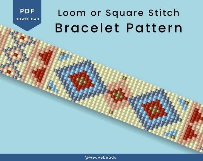 Fill Your Wrist - 5 Narrow Loom Seed Bead Bracelet Patterns Set 3 PDF ...
