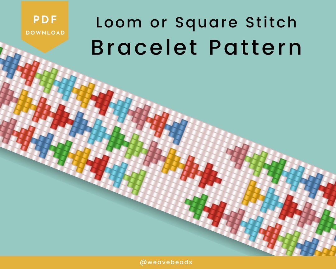 Flying Geese Bead Pattern, Loom Beading Patterns, Quilt Bead Pattern ...