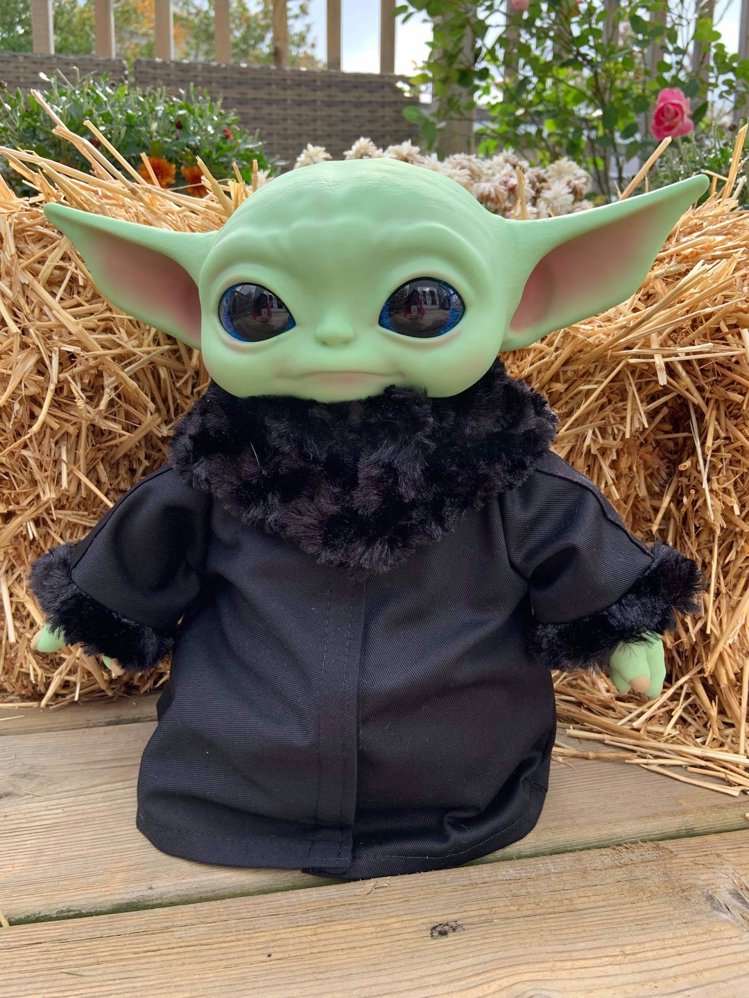 Baby Yoda Black Robe With Black Collar - Etsy