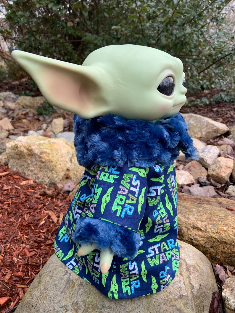 Baby Yoda Blue Grogu Star Wars Robe - Etsy