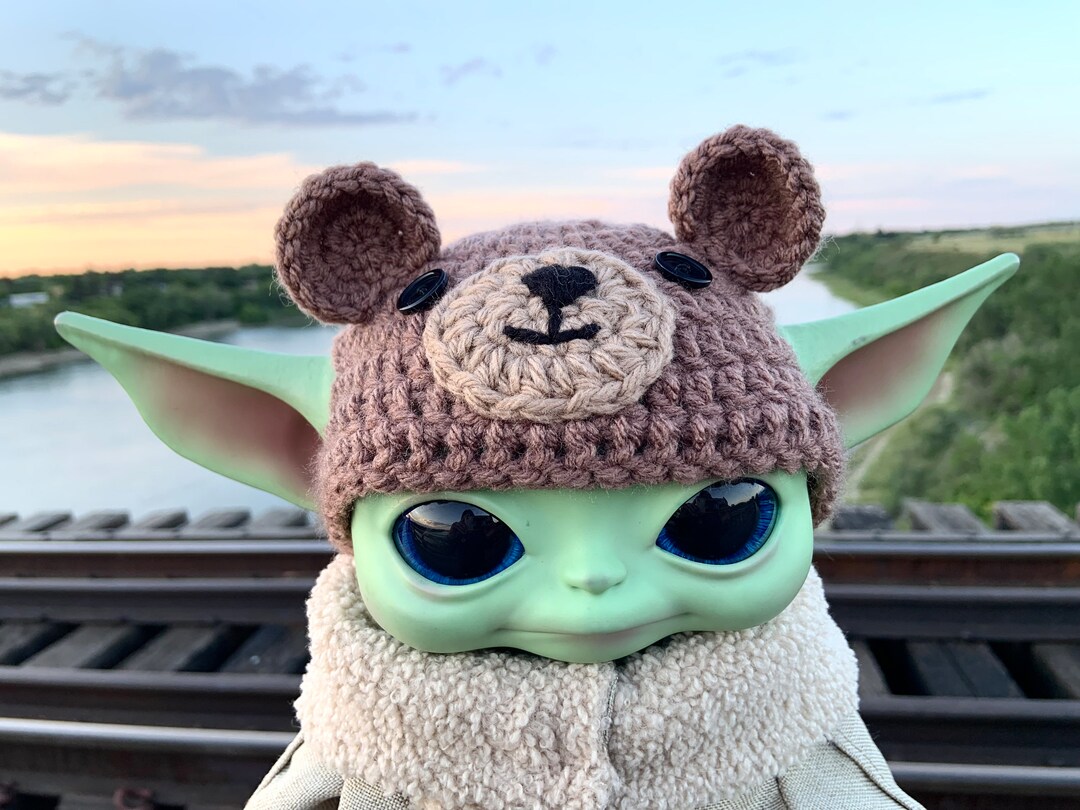 Baby Yoda Bear Toque Crochet Hat - Etsy