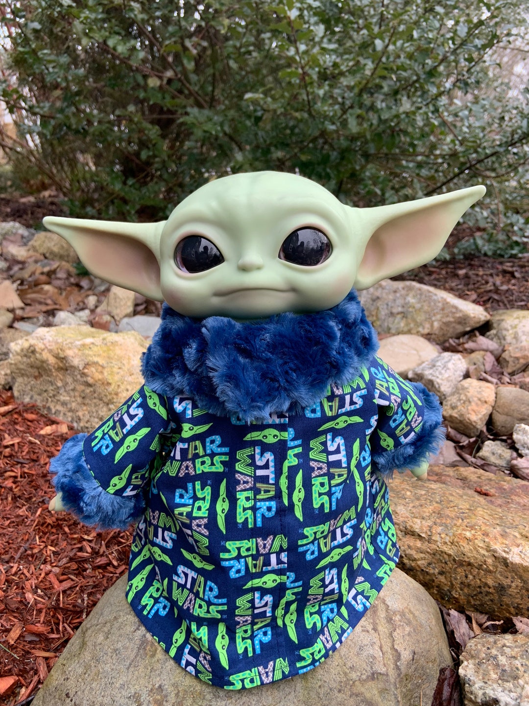 Baby Yoda Blue Grogu Star Wars Robe - Etsy