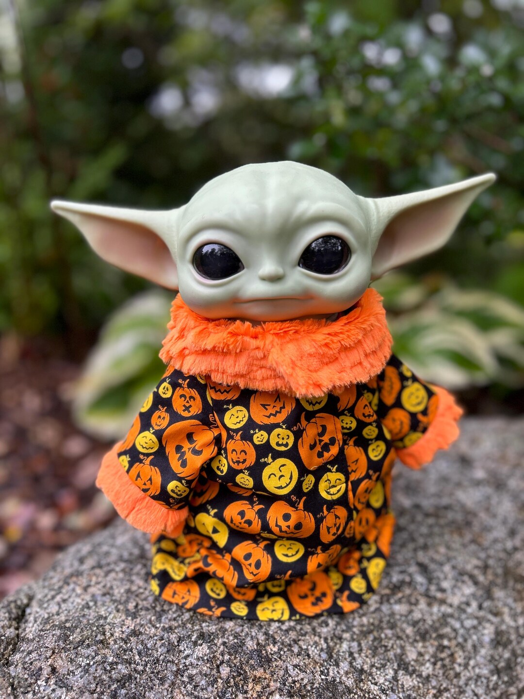 Baby Yoda Jack O’ Lantern Robe, Black, Halloween Robe - Etsy