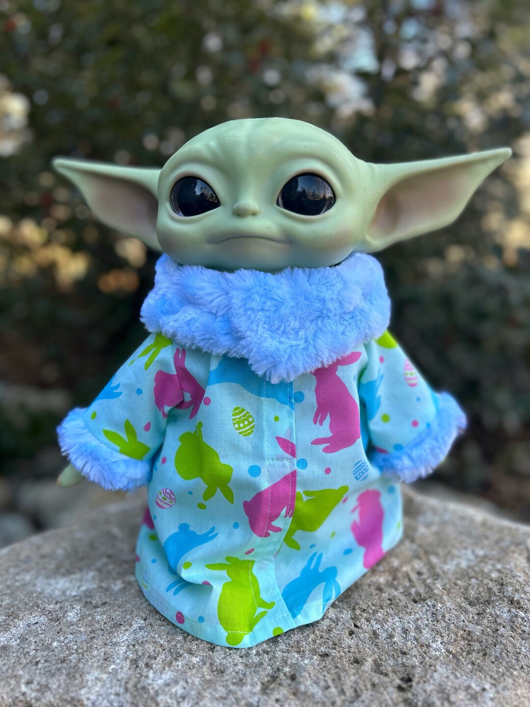 Baby Yoda Robe, Colourful Bunnies and Eggs - Etsy
