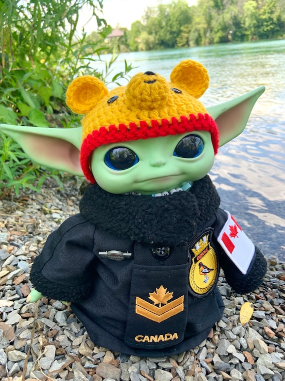 Baby Yoda Pooh Bear Toque Crochet Hat - Etsy