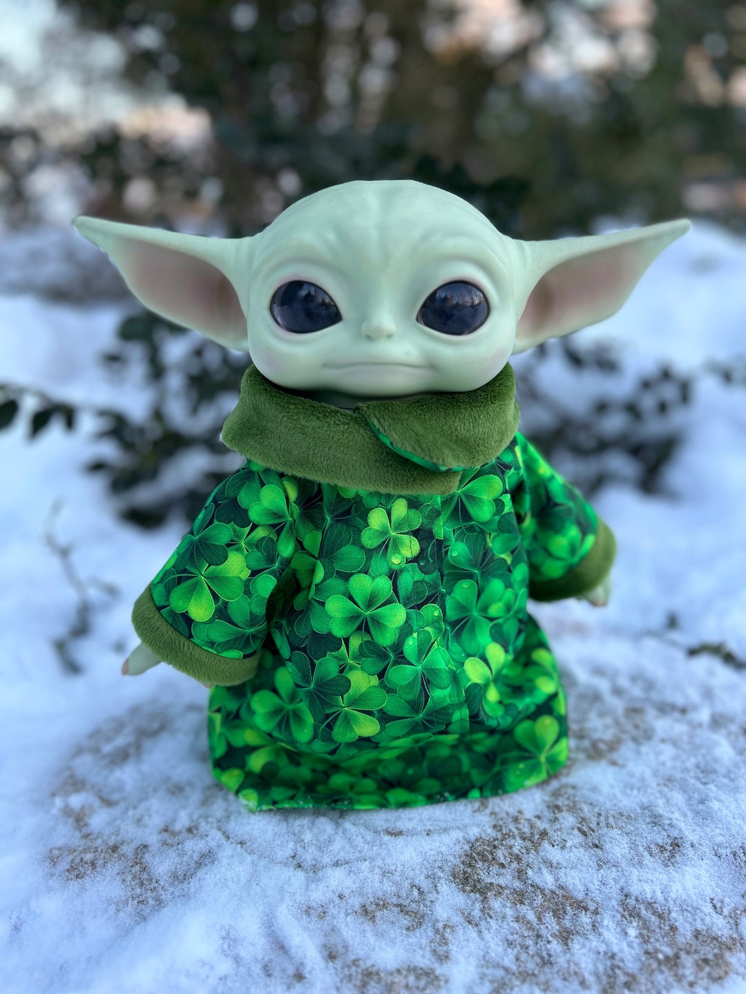 Baby Yoda Robe Green Shamrocks - Etsy