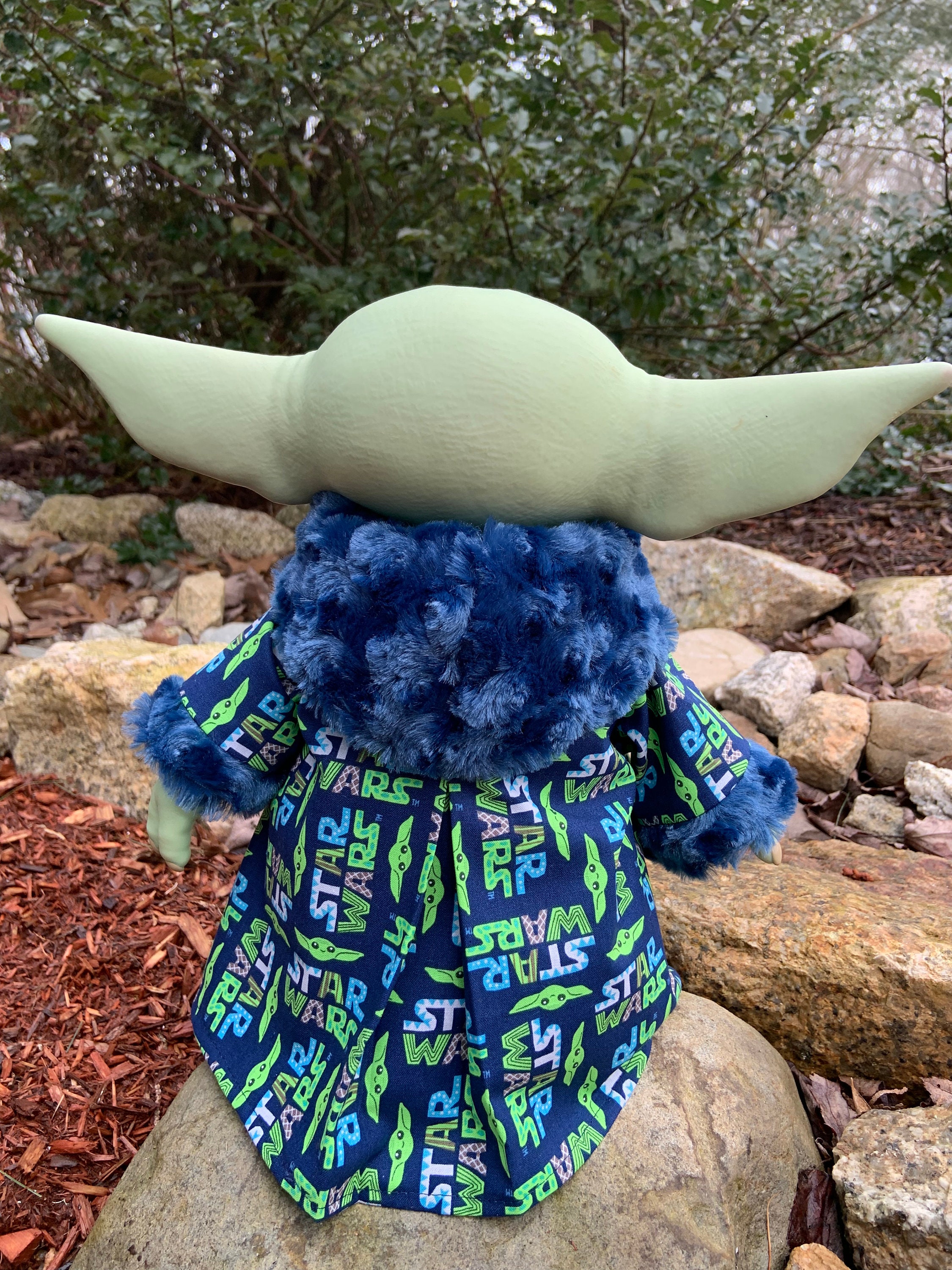 Baby Yoda Blue Grogu Star Wars Robe - Etsy