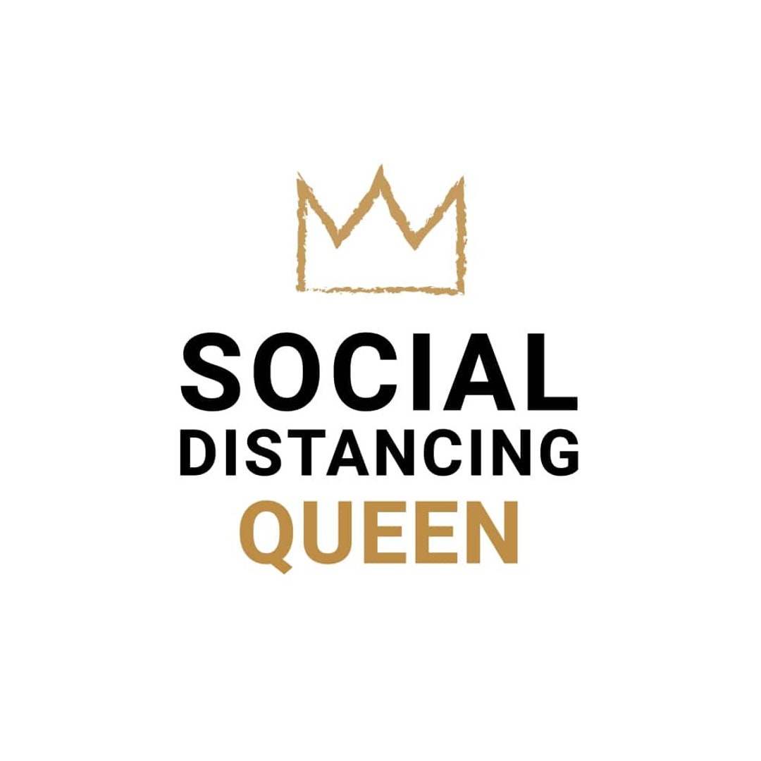 Social Distancing Queen SVG File Funny Corona Quarantine - Etsy