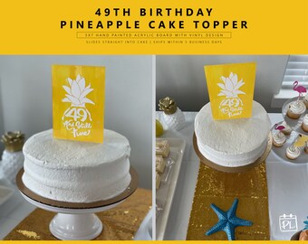 49 and Fine Cake Topper - Etsy