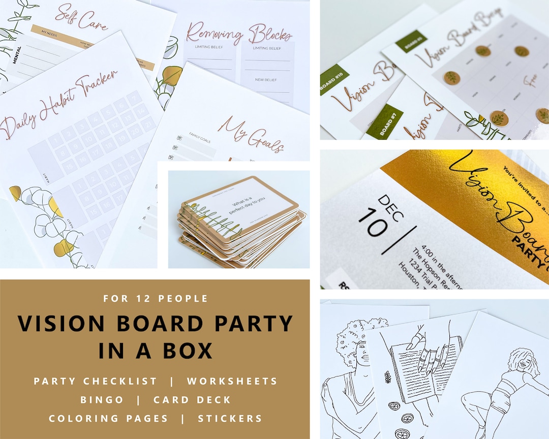 Vision Board Party in a Box - Etsy
