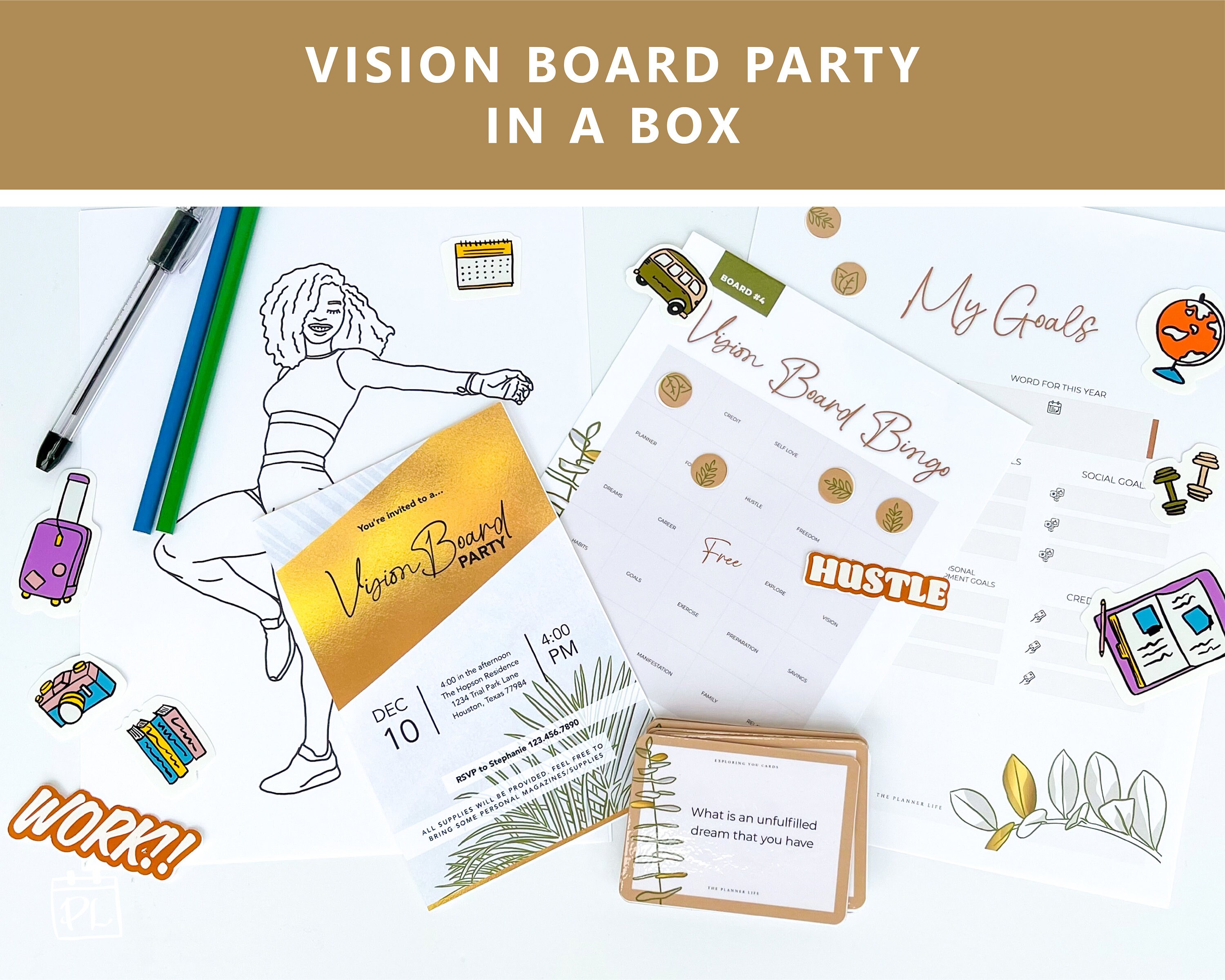 Vision Board Party in a Box - Etsy