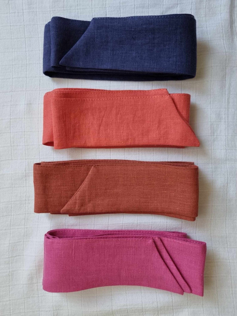 Elegant Linen Dress Belt: Handcrafted Waist Cincher for a Stylish Look ...