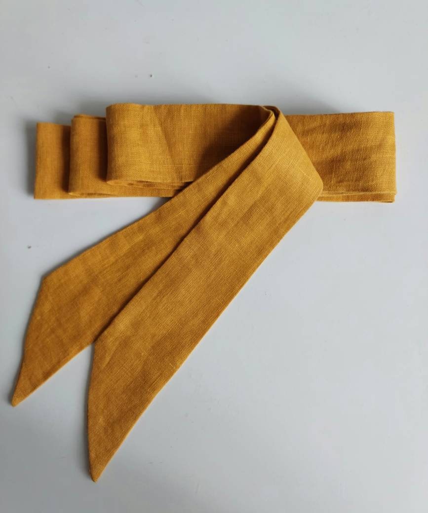 Linen Dress Belt | Linen Dress | Linen Fabric Belt | Long Belt | Obi ...