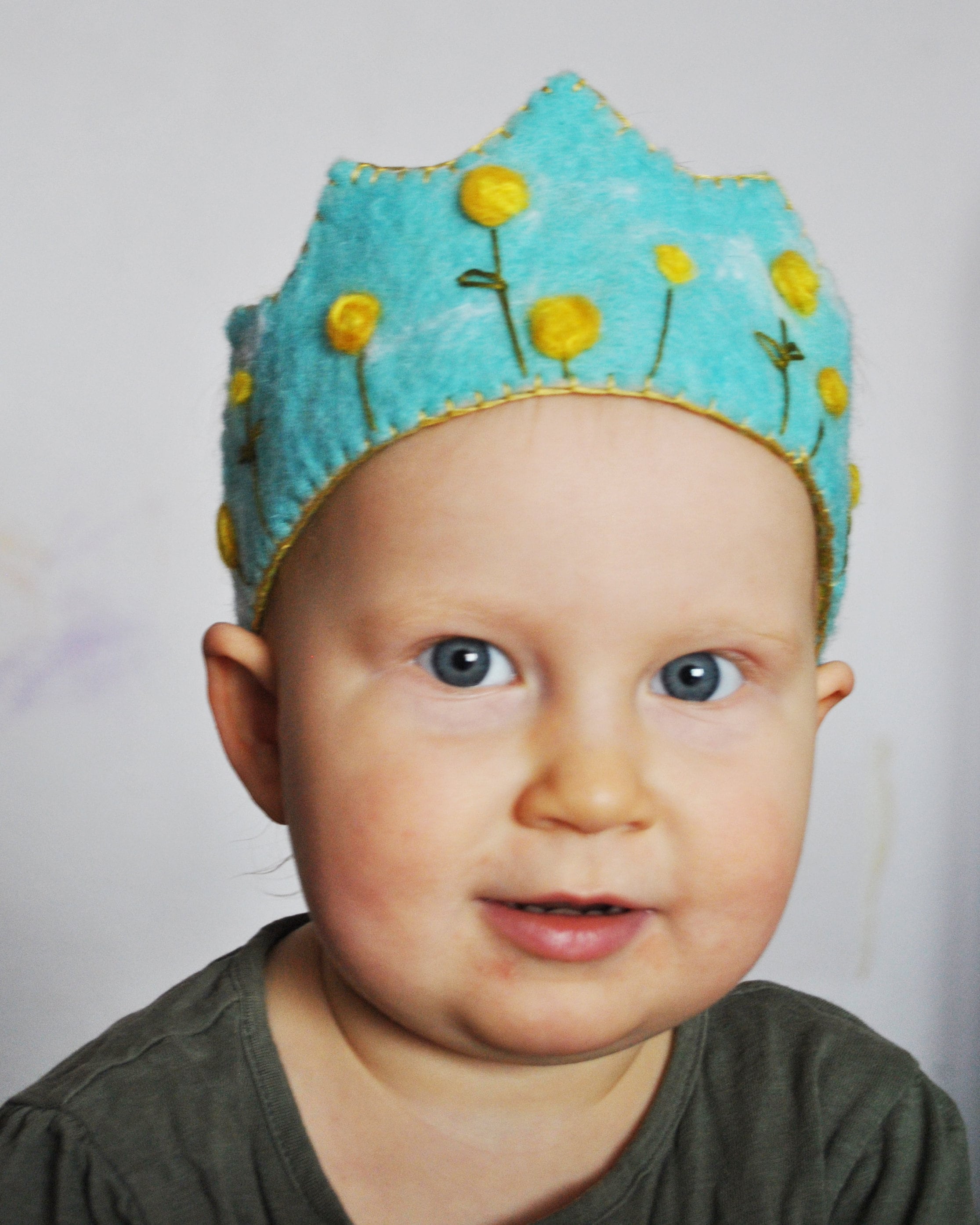 Waldorf Felted Birthday Crown for Toddler. First Birthday Needle Felted ...