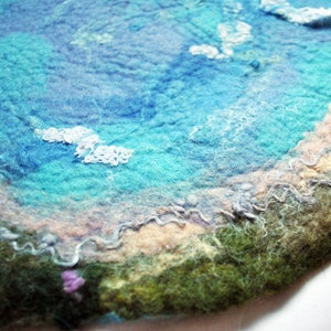 Swan Lake, READY TO SHIP Felted Play Mat, Felt Plascape, Landscape Rug ...