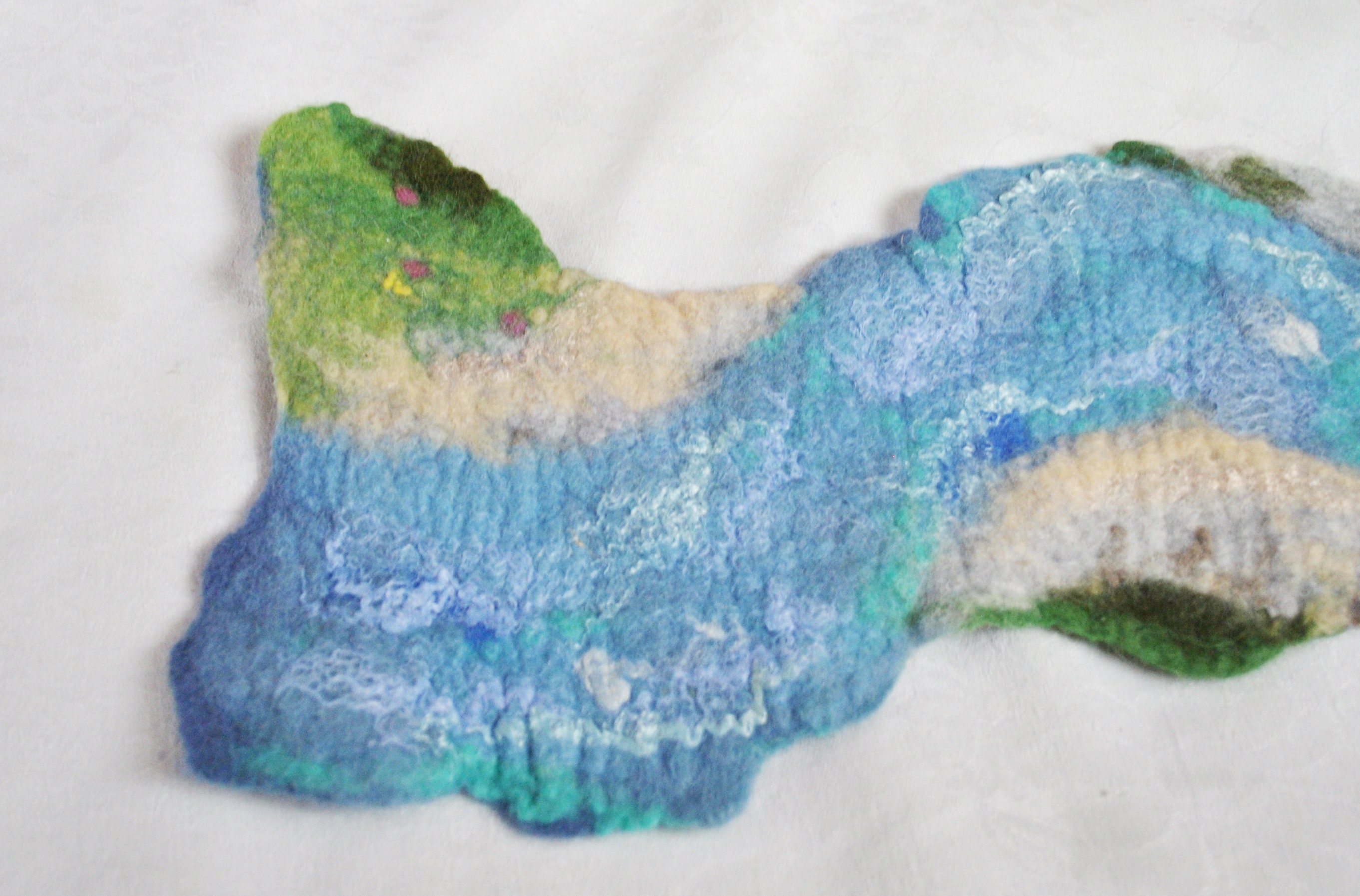 River Felted Play Mat. Waldorf Inspired Wool Playmat. Nature - Etsy