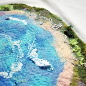 Swan Lake, READY TO SHIP Felted Play Mat, Felt Plascape, Landscape Rug ...