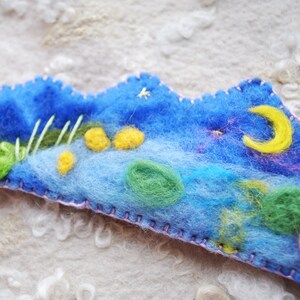 Waldorf Moon Birthday Crown. Celestial Felted Crown. Water Lilies Crown ...