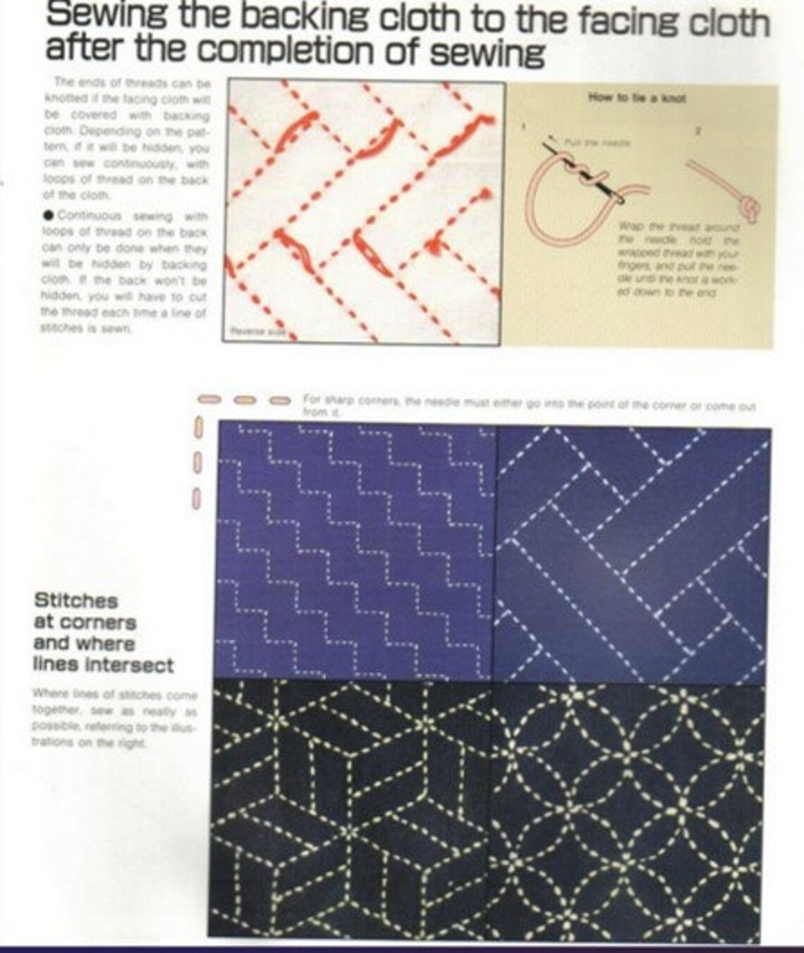 SASHIKO Traditional Japanese Quilt Art Instant Download PDF Book Sewing ...