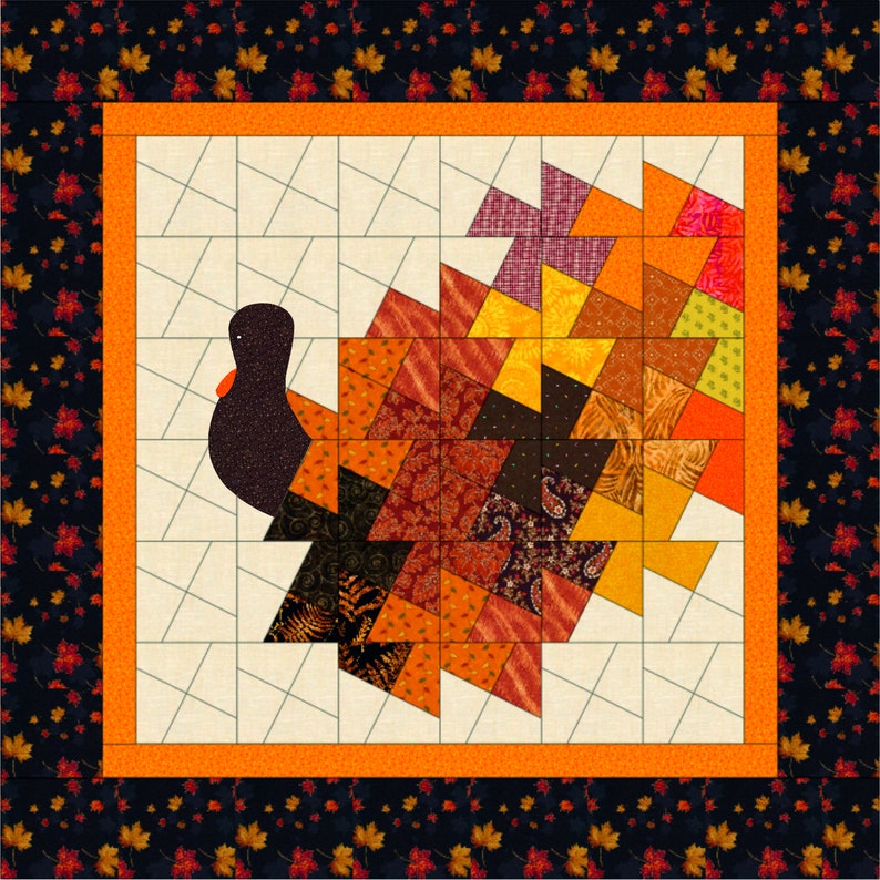 Quilt Pattern Instant Download Digital PDF Quilt Block Pattern Turkey ...