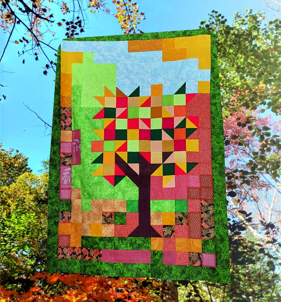 Quilt Pattern Instant Download Digital PDF Quilt Block Pattern Autumn ...